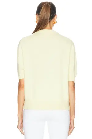 Khaite Davin Cashmere Sweater Top - Zest