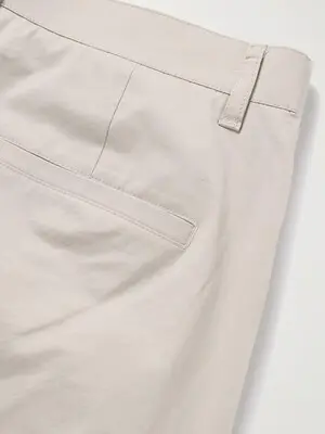 AMOMENTO Straight-leg Cotton-blend Trousers