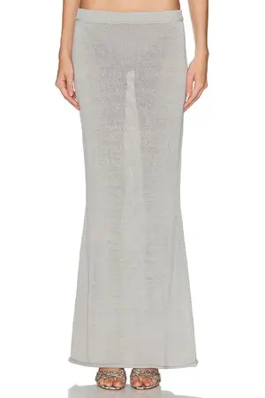SEROYA Kora Maxi Skirt - Grey