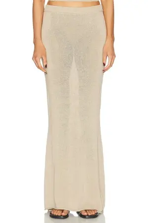 SEROYA Kora Maxi Skirt - Stone