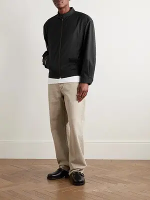 AMOMENTO Striped Wool-blend Jacket