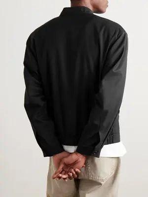 AMOMENTO Striped Wool-blend Jacket