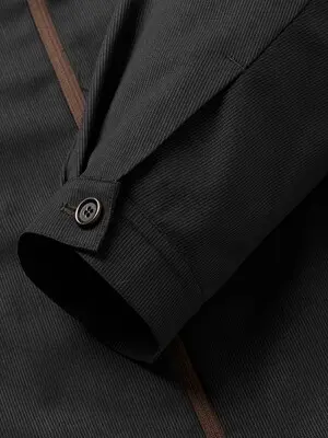 AMOMENTO Striped Wool-blend Jacket