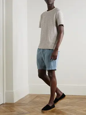 Altea Samuel Straight-leg Linen Shorts