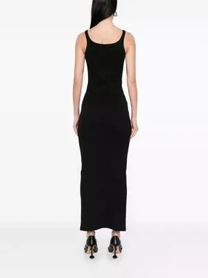 Blumarine Floral-brooch Maxi Dress
