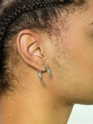 RAINBOW K 14k Gold Horn Single Earring