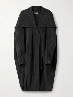 Another Tomorrow Oversized Hooded Tencel Lyocell Jacket