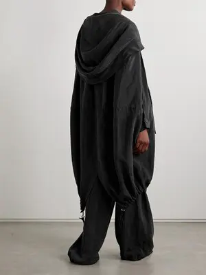 Another Tomorrow Oversized Hooded Tencel Lyocell Jacket