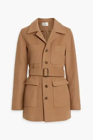 FRAME Melton Belted Felt Jacket