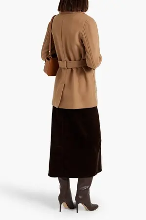 FRAME Melton Belted Felt Jacket