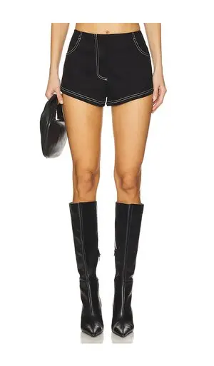 BY.DYLN Brayden Micro Shorts - Black