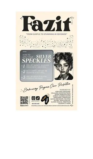FAZIT BEAUTY Glitter Freckle Makeup Patches - Silver