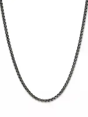 John Hardy Sterling Box Chain Necklace - Silver