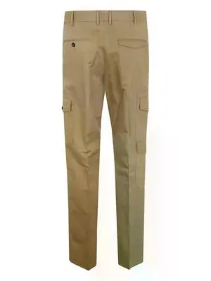 PT TORINO Cotton Straight-leg Trousers - Neutrals