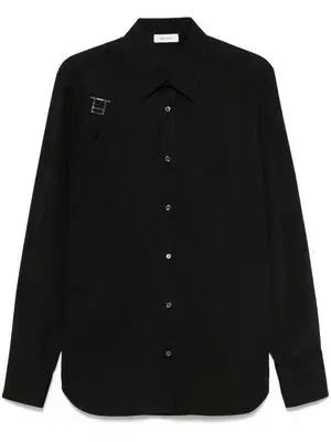 Alexander McQueen Buckle-detailed Shirt - Black