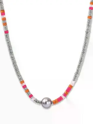 John Hardy Heishi Necklace - Silver