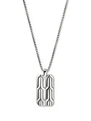 John Hardy Icon Tag Necklace - Silver