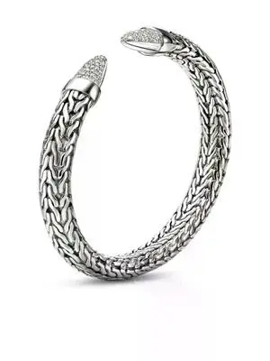 John Hardy Spear Diamond Cuff Bracelet - Silver