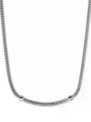 John Hardy 14k Yellow Gold And Sterling Diamond Pavé Necklace - Silver