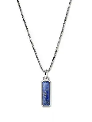John Hardy Lapis Lazuli Pendant Necklace - Silver