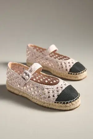BIBI LOU Bibi Lou Raffia Mary Jane Flats Rosa