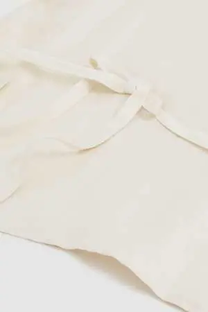 REISS Soleya Linen-blend T-shirt - Cream