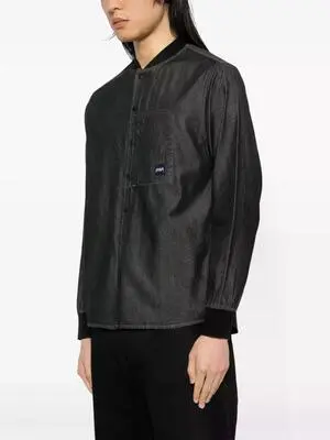 AGNES B. Rib-collar Shirt