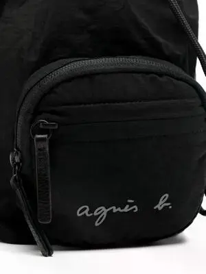 AGNÈS B. Mini Logo Messenger Bag