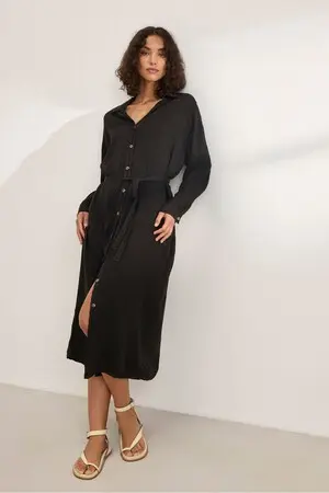 Velvet By Graham & Spencer Shirt Dress Day Dresses