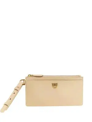 Pinko Leather Cardholder - Neutrals