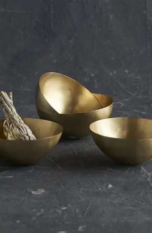 THE COLLECTIVE Bowls Extra Small Set Of 4 - Brass