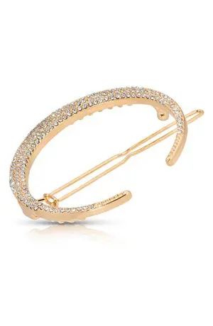 Ettika Single Crescent Crystal Barrette