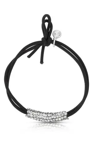 Ettika Crystal Hair Tie - Silver