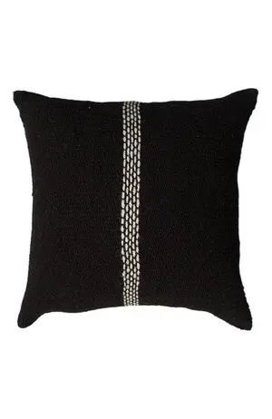 Voz Centro Lineas Square Small Pillow - Black/ivory