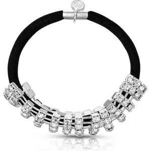 Ettika Crystal Hair Tie - Silver