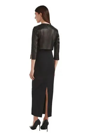 Rudsak Winni Fitted Cropped Leather Jacket