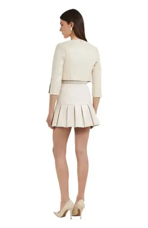 Rudsak Cropped Leather Biker Jacket