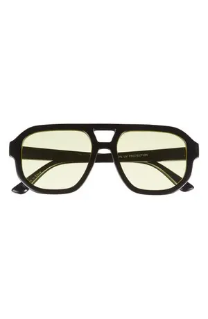 Bp. Oversized Aviator Sunglasses - Black-yellow