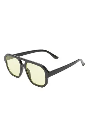 Bp. Oversized Aviator Sunglasses - Black-yellow