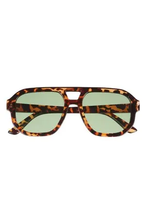 Bp. Oversized Aviator Sunglasses - Green Tort
