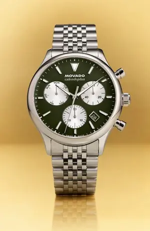 Movado Calendoplan Chronograph Bracelet Watch