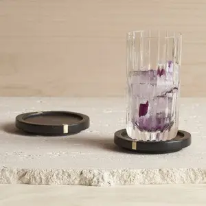 THE COLLECTIVE Coasters Set Of 4 - Ebony