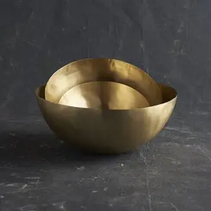 THE COLLECTIVE Bowls Assorted Set Of 3 - Brass