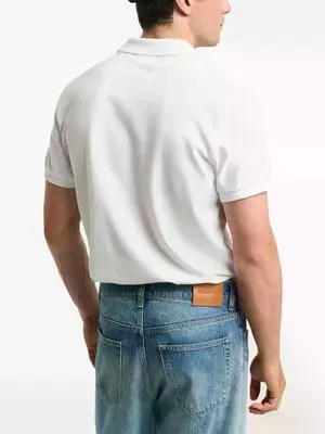 Gant Logo-embroidered Polo Shirt - White