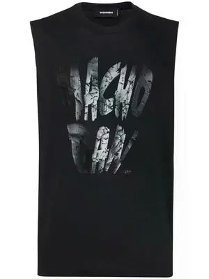 Dsquared2 Text-print Tank Top - Black