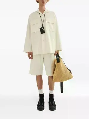 JIL SANDER Cotton Shorts - White