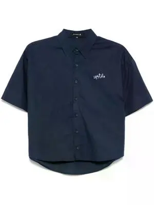 AGNES B. Logo-embroidered Shirt