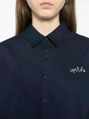 AGNES B. Logo-embroidered Shirt