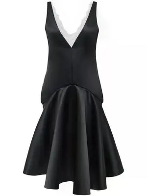 JW Anderson Draped-hem V-neck Dress