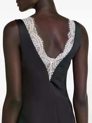 JW Anderson Draped-hem V-neck Dress